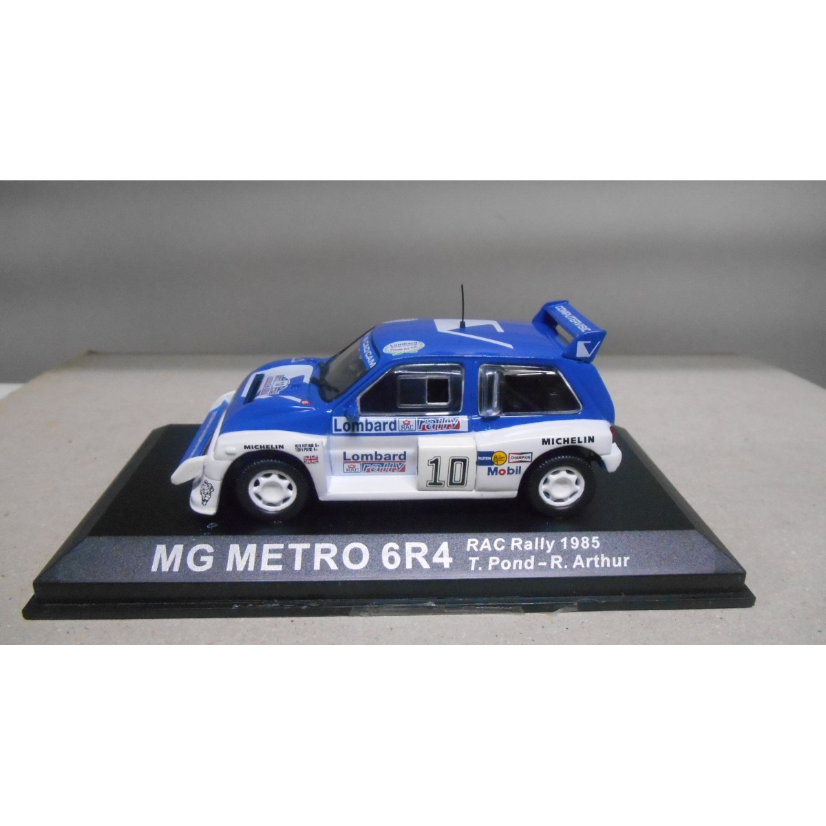 MG METRO 6R4 RALLY RAC LOMBARD 1985 T.POND 1:43 ALTAYA IXO - BCN STOCK CARS