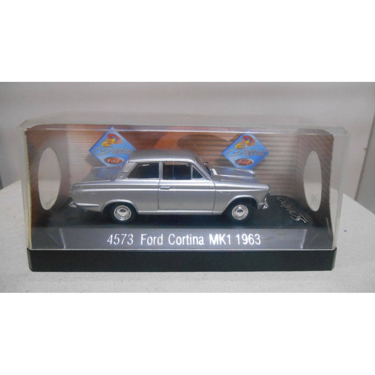 FORD CORTINA MK1 1963 SILVER 1:43 SOLIDO 4573 - BCN STOCK CARS