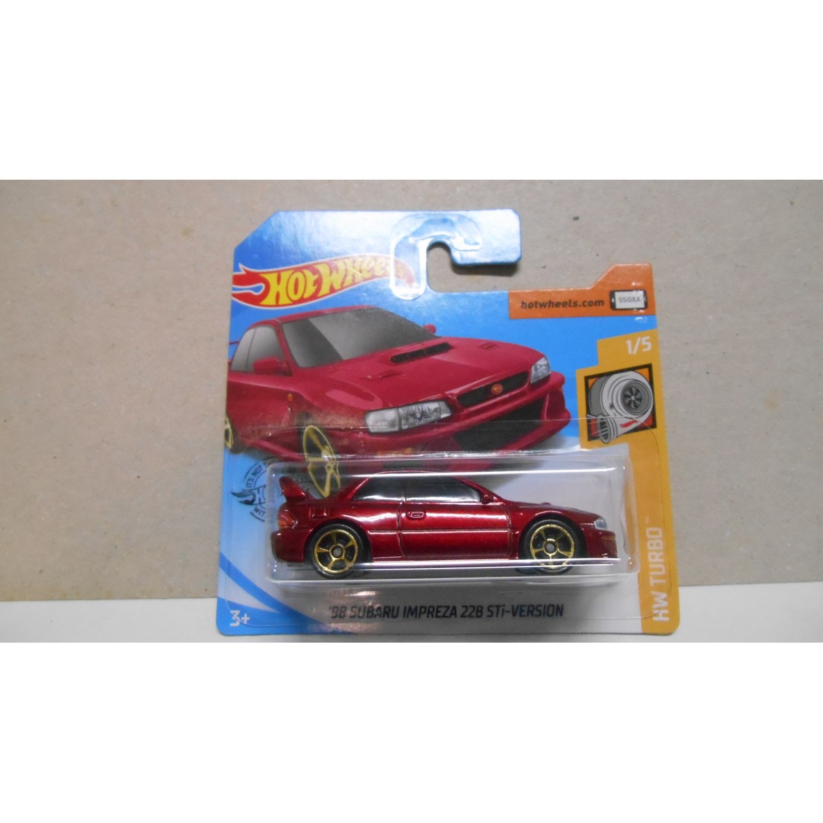 Subaru Impreza 1998 22b Sti Version Red 1 5 Turbo 1 64 Hot Wheels Bcn