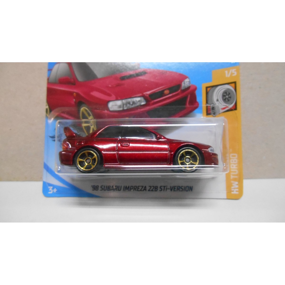 Subaru Impreza 1998 22b Sti Version Red 1 5 Turbo 1 64 Hot Wheels Bcn