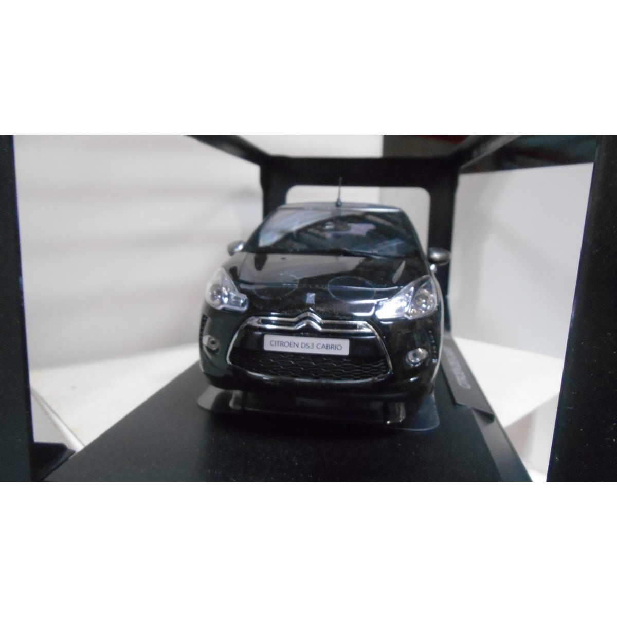 CITROEN DS3 CABRIO 2012 NOIR TOIT GRIS 1:18 DEALER NOREV - BCN STOCK CARS
