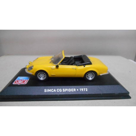 SIMCA CG SPIDER 1972 JAUNE/YELLOW 1:43 ALTAYA IXO - BCN STOCK CARS