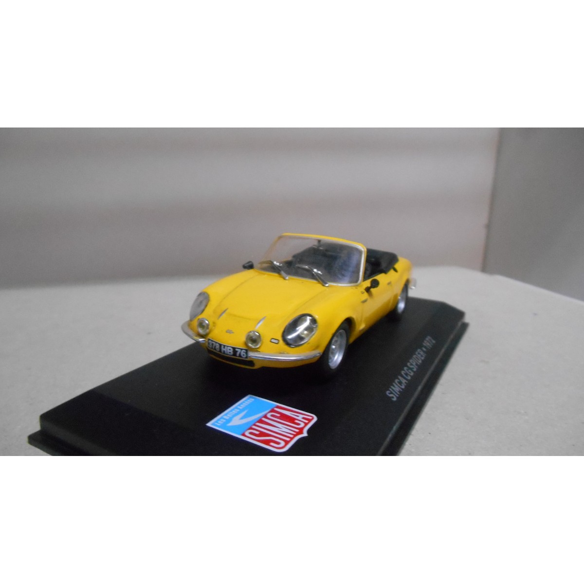 SIMCA CG SPIDER 1972 JAUNE/YELLOW 1:43 ALTAYA IXO - BCN STOCK CARS