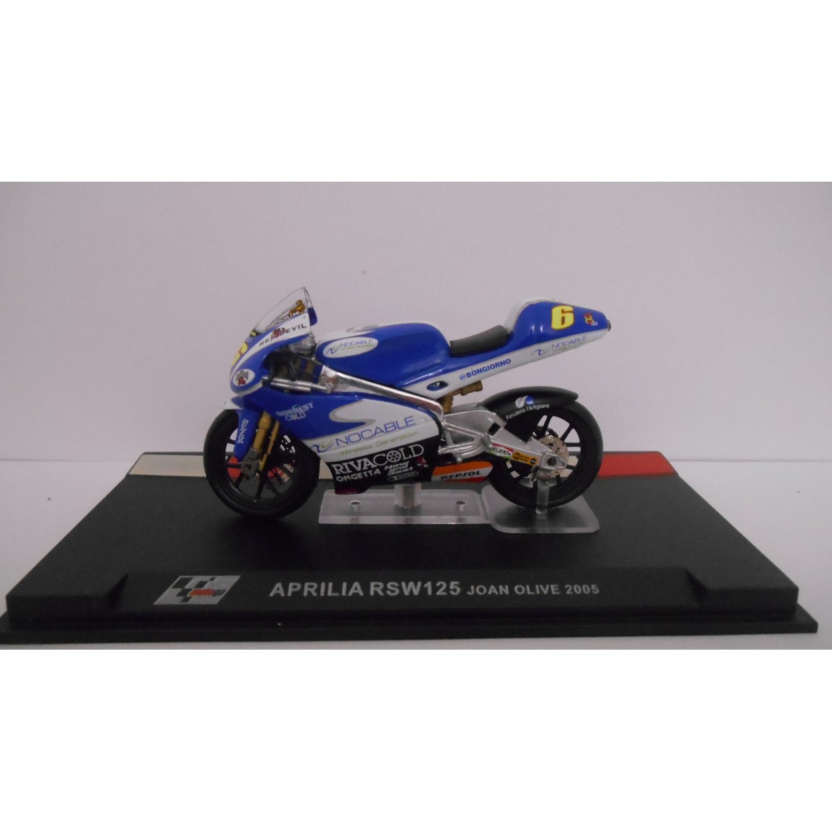 APRILIA RSW 125 2005 JOAN OLIVE MOTO/BIKE 1:24 ALTAYA IXO - BCN STOCK CARS