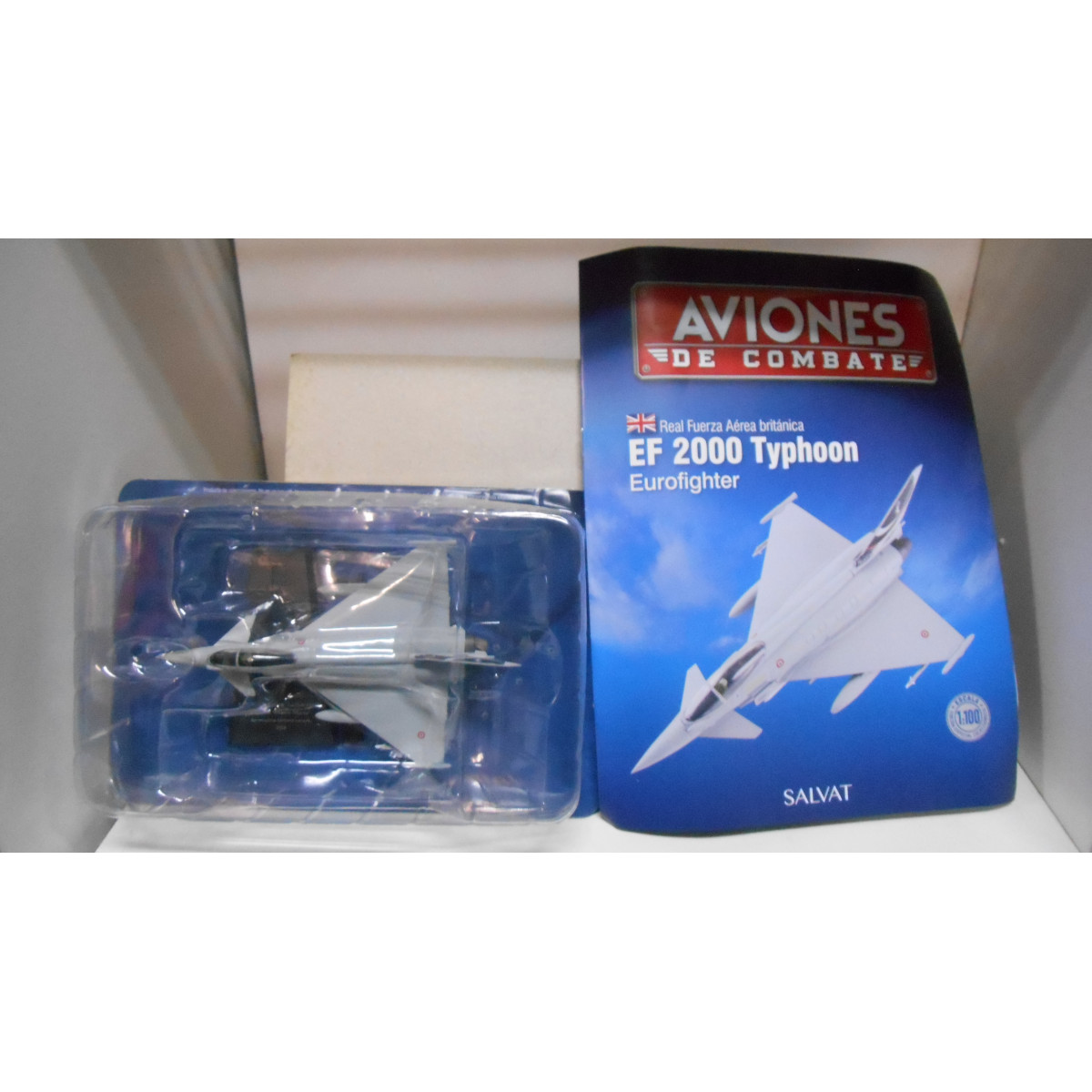 EF 2000 EUROFIGHTER RAF UK + MAGAZINE 1:100 IXO SALVAT - BCN STOCK CARS