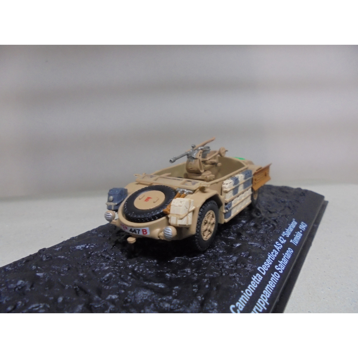CAMIONETTA DESERTICA AS 42 SAHARIANA 1943 TUNISIA ITALY WW2 1:72 ALTAYA ...