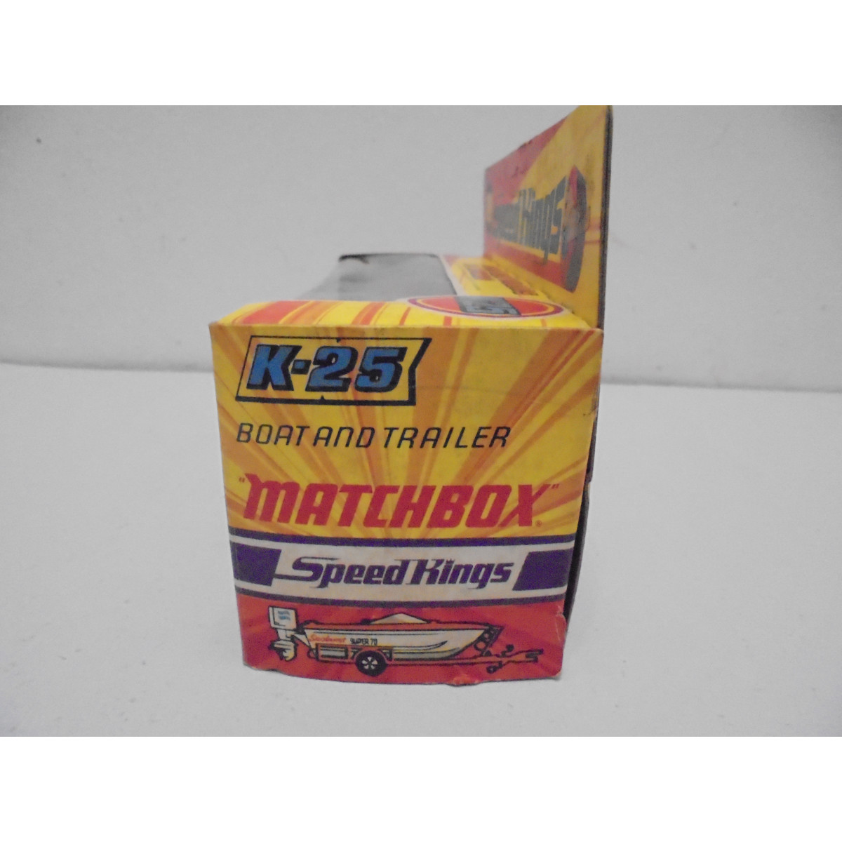 BOAT AND TRAILER CHRYSLER MATCHBOX SPEEDKINGS K-25 - BCN STOCK CARS