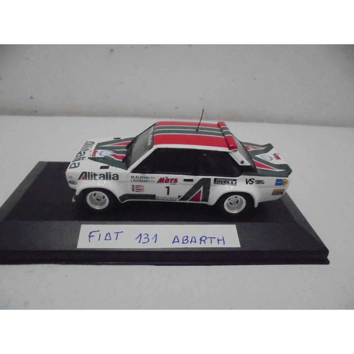 FIAT 131 ABARTH 1979 RALLY 1000 LAKES M.ALEN 1:43 ALTAYA IXO CAJA NO ...