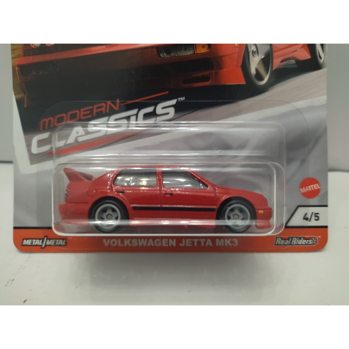 VOLKSWAGEN JETTA MK3 RED 4/5 MODERN CLASSIC 1:64 HOT WHEELS PREMIUM ...