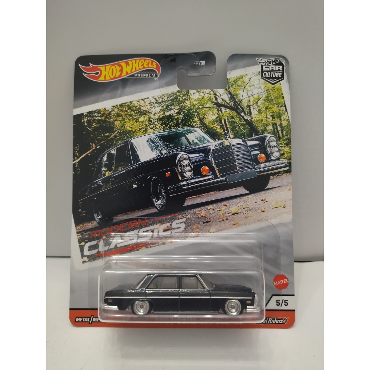 MERCEDES-BENZ 280 SEL 4.5 1972 5/5 MODERN CLASSIC 1:64 HOT WHEELS PREMIUM - BCN STOCK CARS