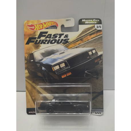 BUICK GRAND NATIONAL GNX FAST & FURIOUS 3/5 MOTOR CITY 1:64 HOT WHEELS ...