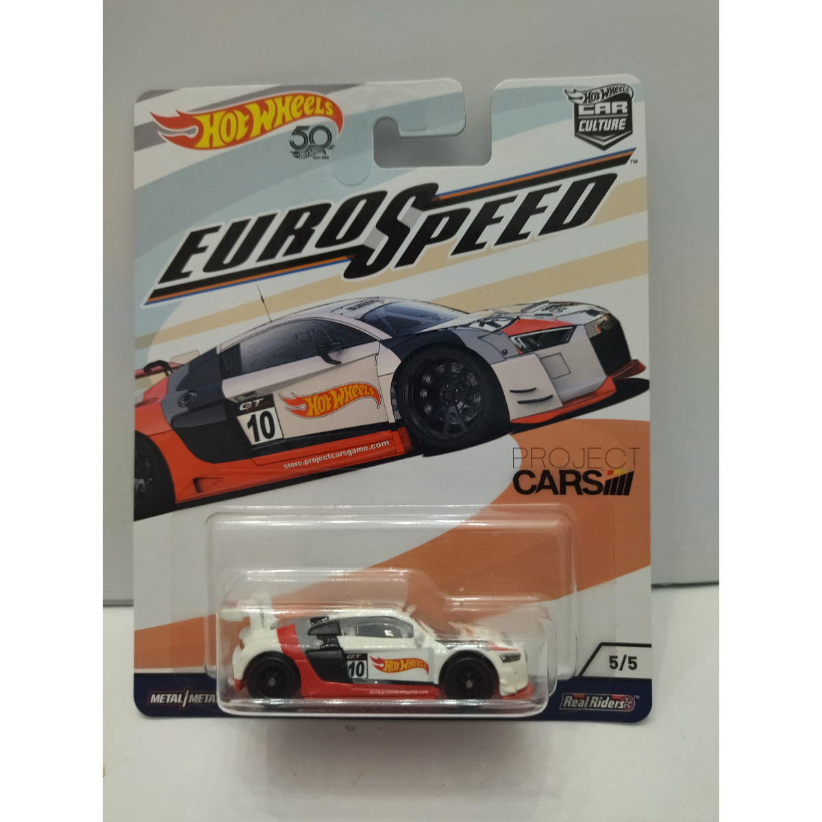 AUDI R8 LMS 5/5 EUROSPEED 1:64 HOT WHEELS PREMIUM - BCN STOCK CARS