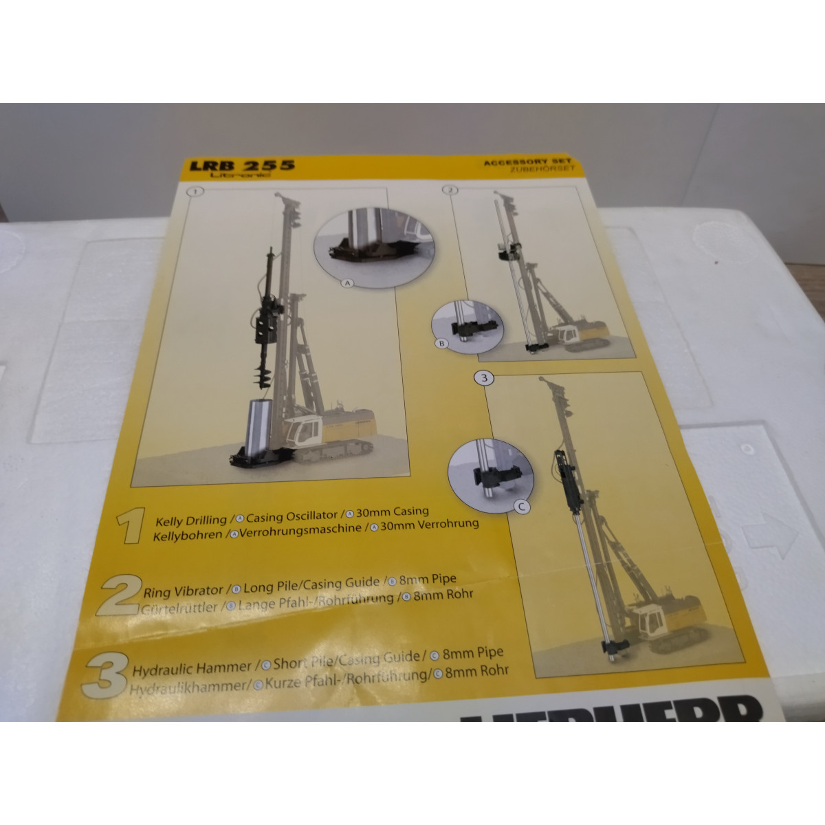 LIEBHERR LRB 255 LITRONIC ACCESORY SET 1:50 NZG 668/01 - BCN STOCK CARS