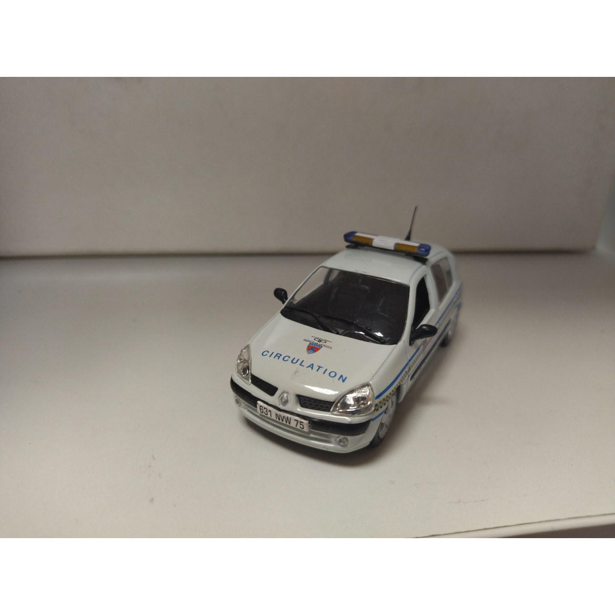 RENAULT CLIO 2002 POLICE CIRCULATION 1:43 NOREV HACHETTE NO BOX/V FOTO ...