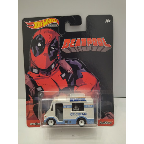 ICE CREAM TRUCK DEADPOOL MARVEL 1:64 HOT WHEELS PREMIUM - BCN STOCK CARS
