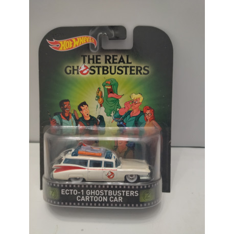 ECTO-1 GHOSTBUSTERS CAZAFANTASMAS CARTOON CAR 1:64 HOT WHEELS PREMIUM ...