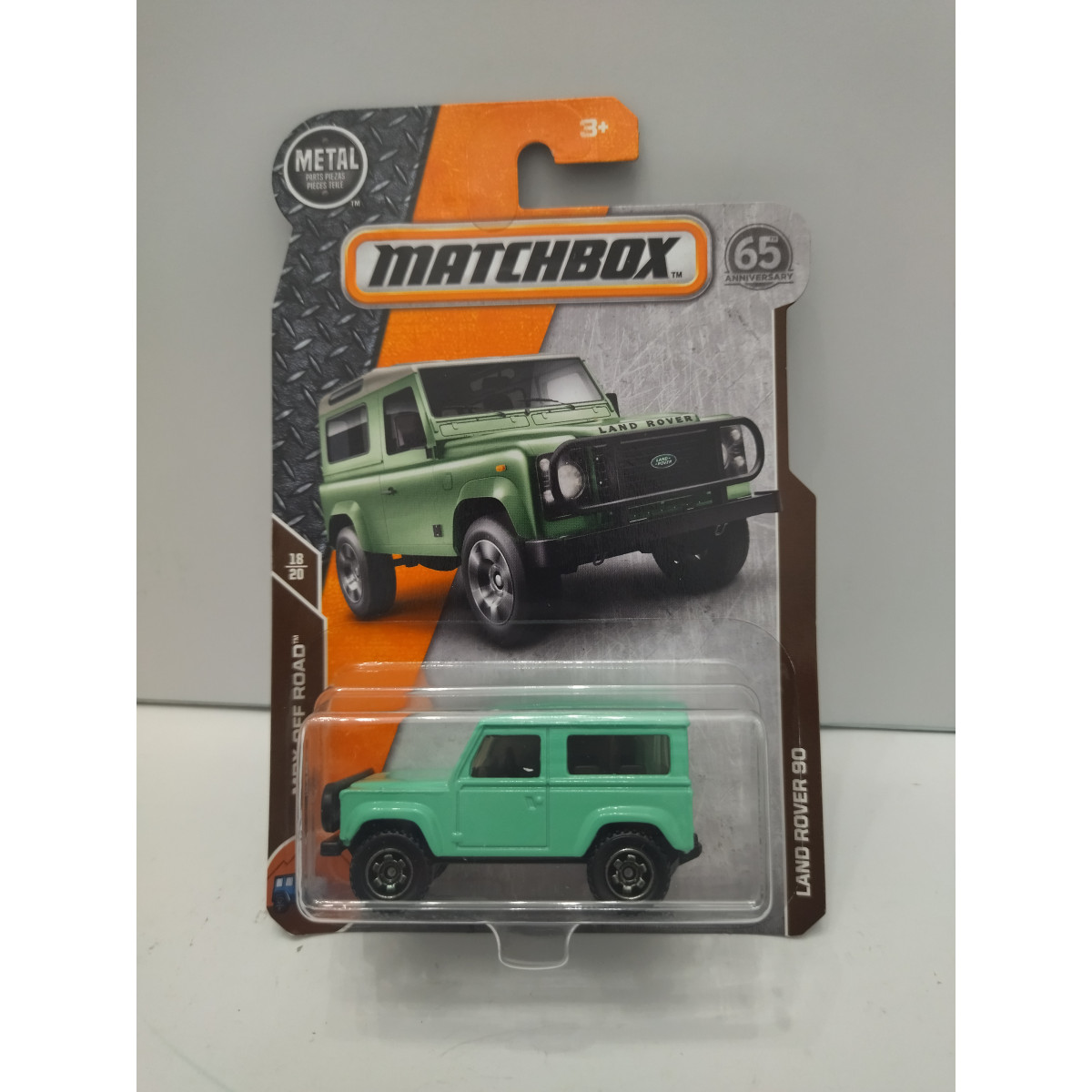 LAND ROVER 90 18/20 OFF-ROAD 1:64 MATCHBOX USA CARD - BCN STOCK CARS