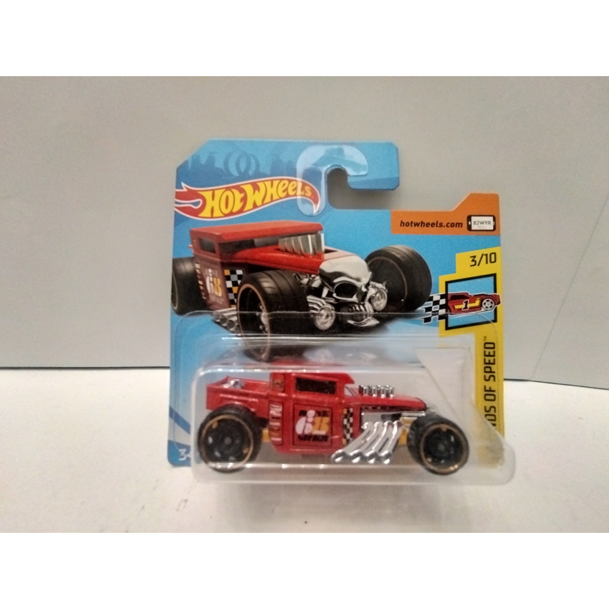 BONE SHAKER RED 3/10 LEGENDS OF SPEED 1:64 HOT WHEELS - BCN STOCK CARS