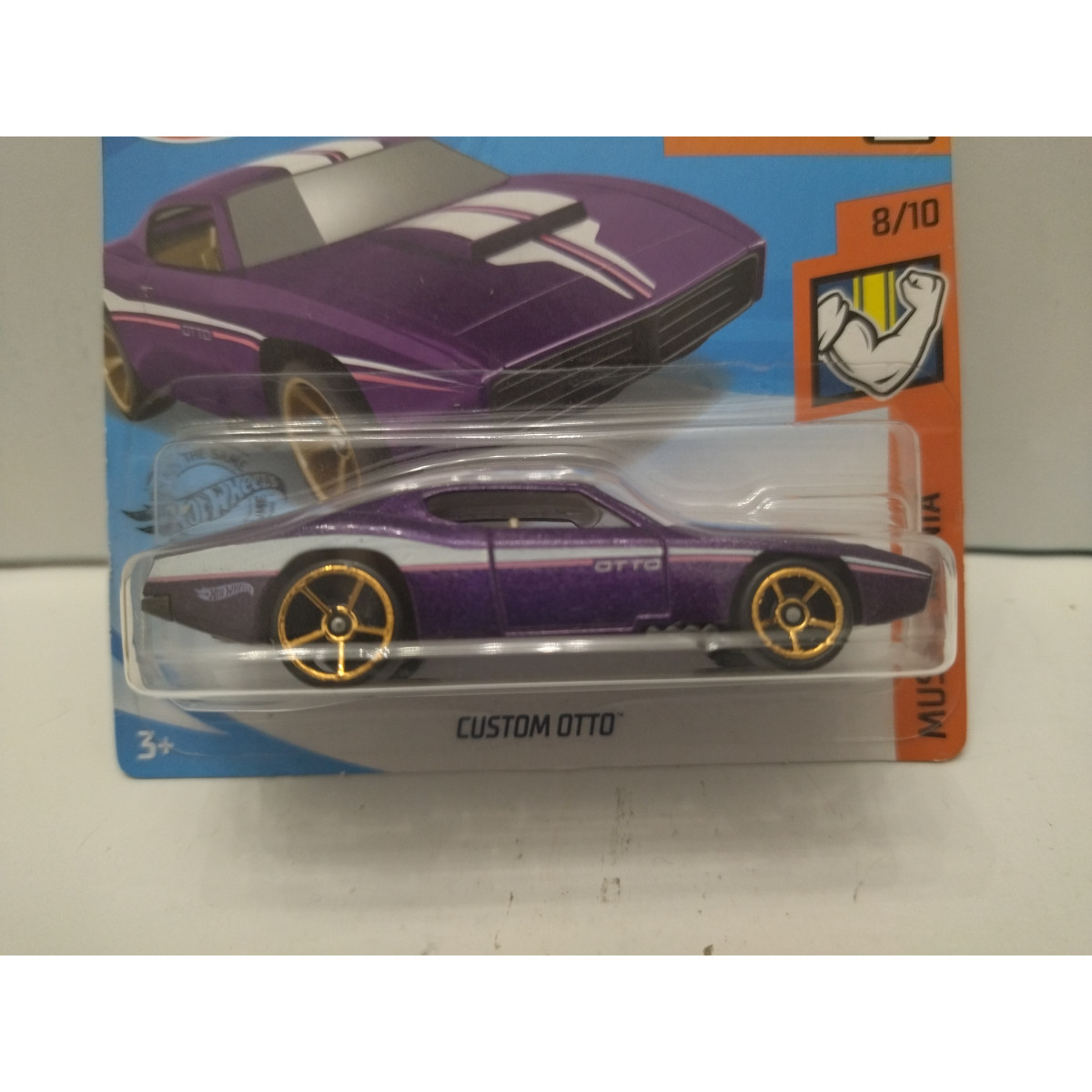 CUSTOM OTTO PURPLE 8/10 MUSCLEMANIA 1:64 HOT WHEELS - BCN STOCK CARS