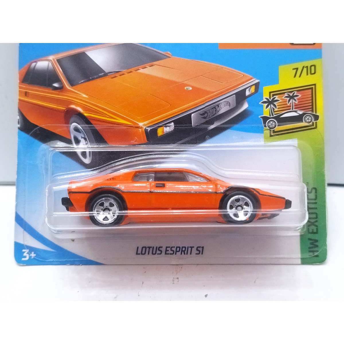 LOTUS ESPRIT S1 ORANGE 7/10 EXOTICS 1:64 HOT WHEELS - BCN STOCK CARS