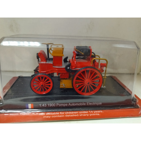 POMPE AUTOMOBILE ELECTRIQUE 1900 FIRE/POMPIERS/BOMBEROS 1:43 DelPRADO ...