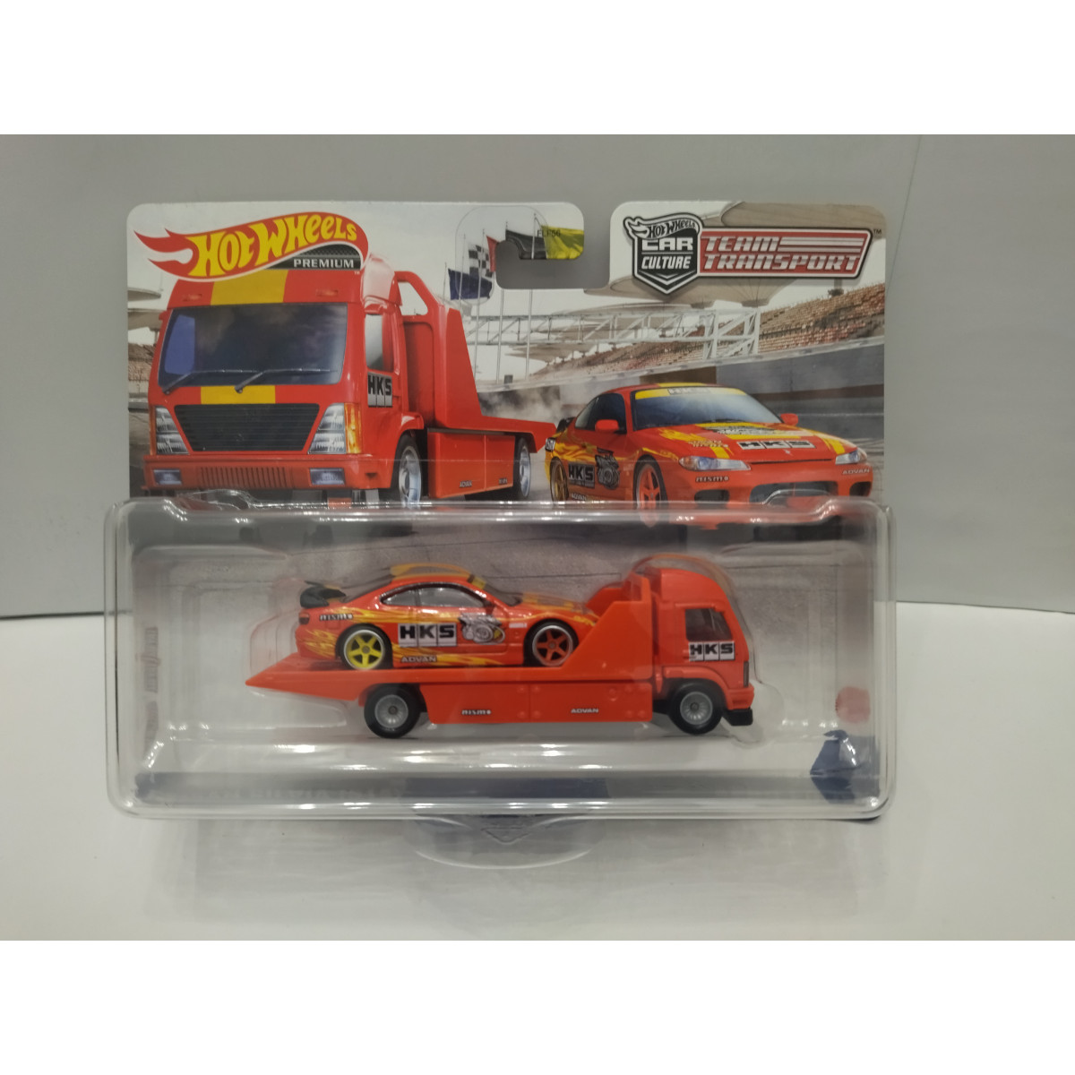 NISSAN SILVIA S15 + AERO LIFT TEAM TRANSPORT n40 1:64 HOT WHEELS ...