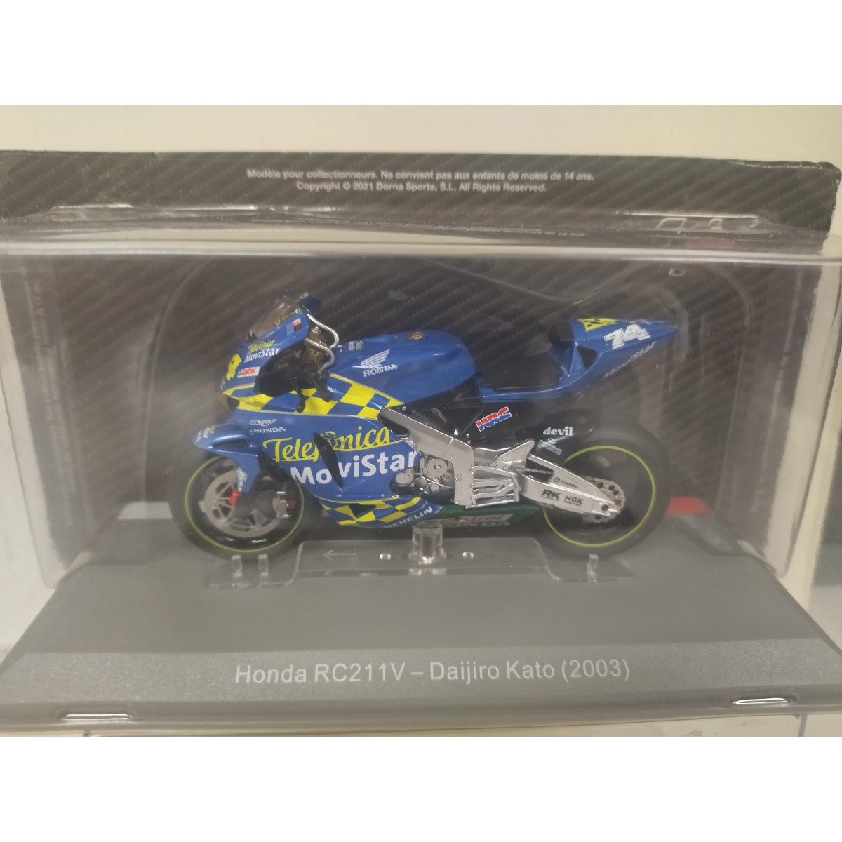 HONDA RC 211V 2003 DAIJIRO KATO MOTO GP 1:18 ALTAYA IXO - BCN STOCK CARS