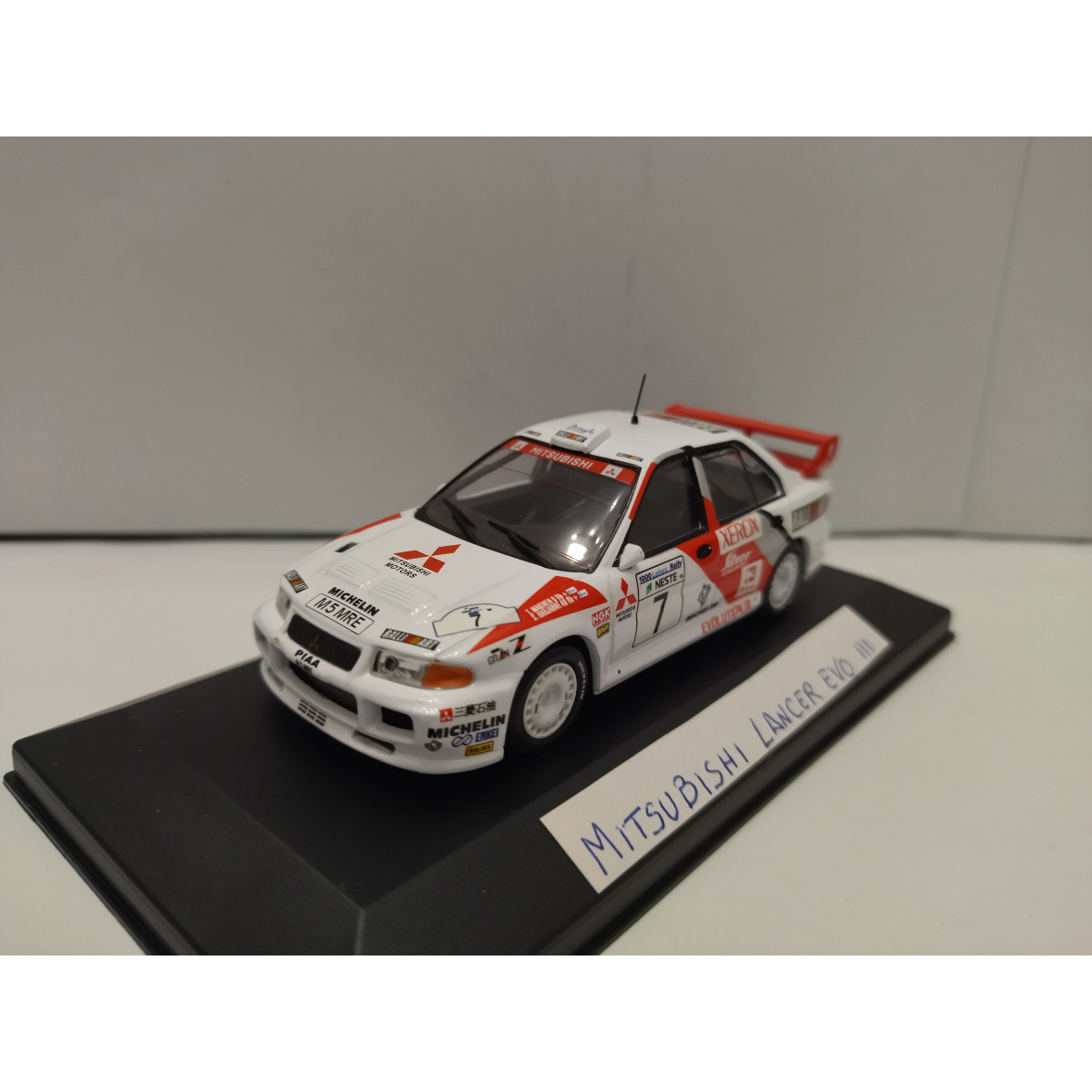 MITSUBISHI LANCER EVO III RALLY 1000 LAKES 1996 MAKINEN 1:43 CAJA NO ...