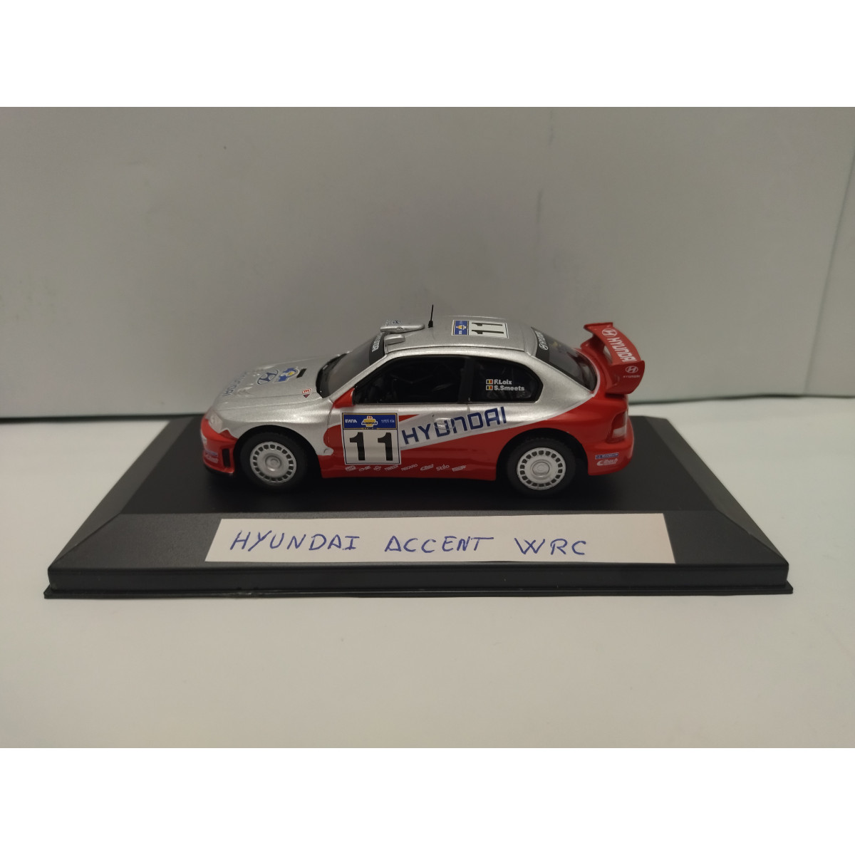 HYUNDAI ACCENT WRC RALLY ACROPOLIS 2003 F.LOIX 1:43 ALTAYA IXO CAJA NO ...