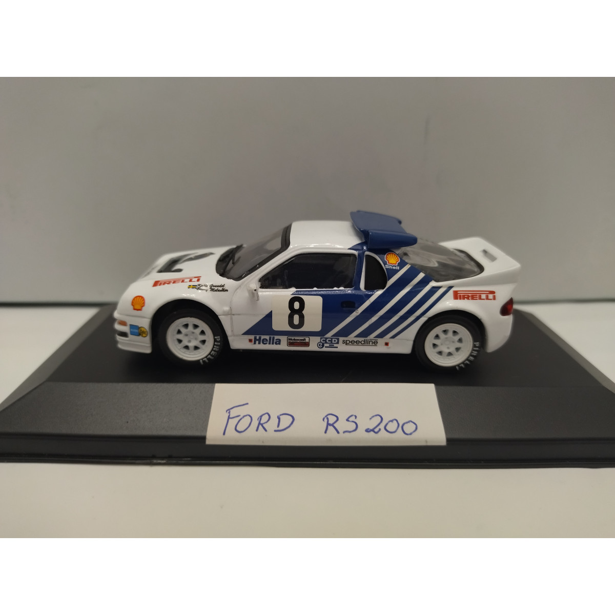 FORD RS200 RALLY SWEDEN 1986 GRUNDEL 1:43 ALTAYA IXO CAJA NO ORIGINAL ...
