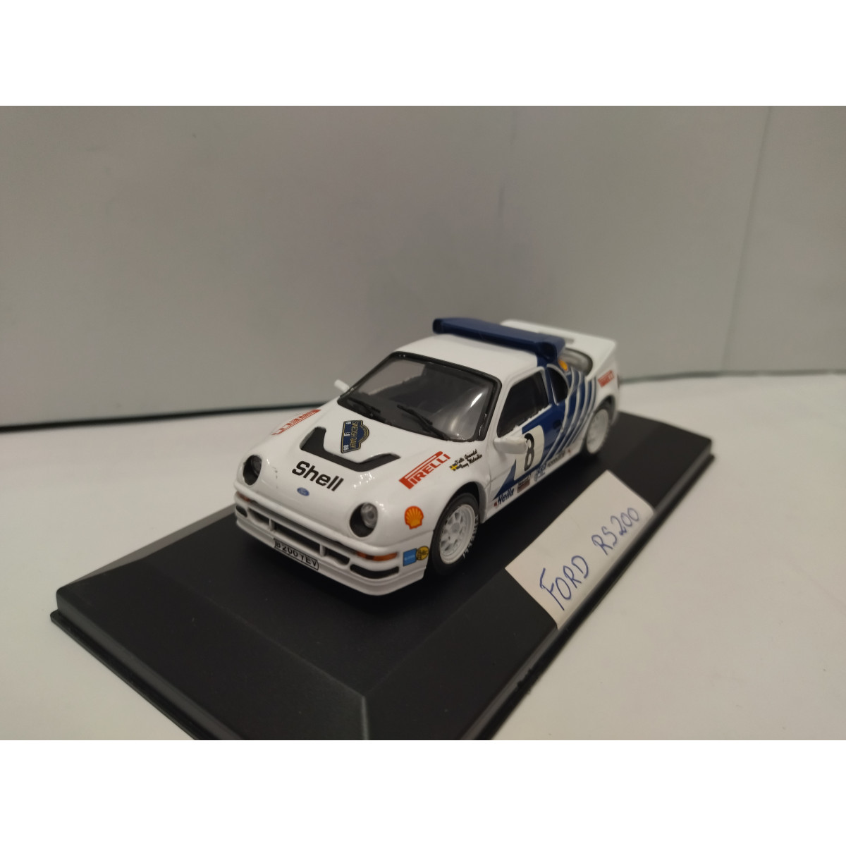 FORD RS200 RALLY SWEDEN 1986 GRUNDEL 1:43 ALTAYA IXO CAJA NO ORIGINAL ...
